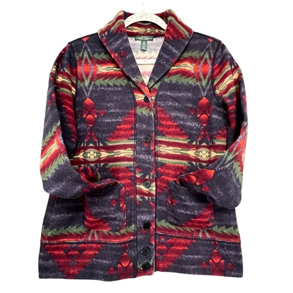 Ralph Lauren | Jackets & Coats | Ralph Lauren Aztec Southwest Print ...